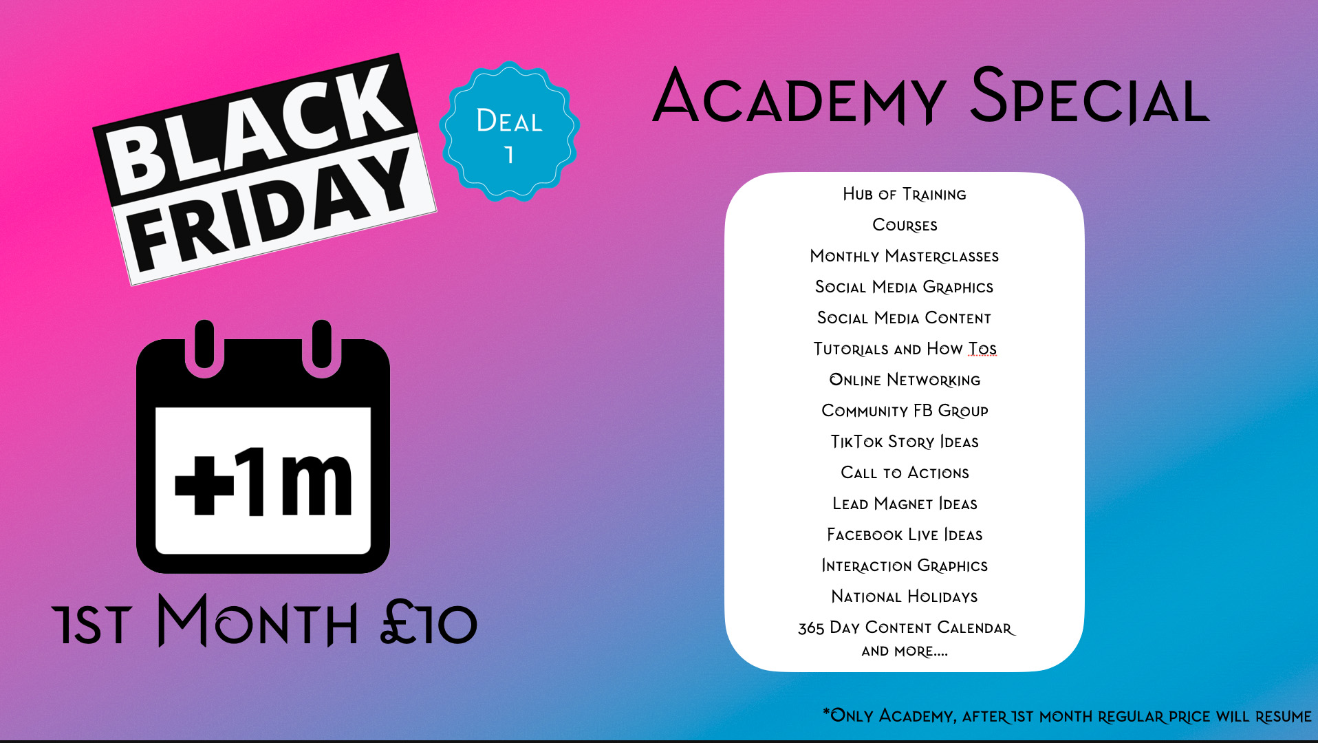 Black Friday - Pink Fizz Social